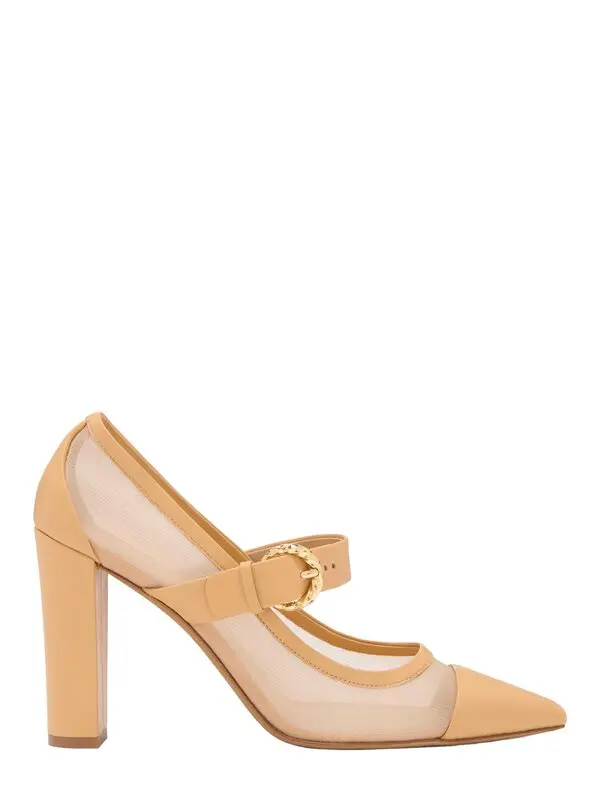 Ulla Johnson Kiki Mesh Heel - Almond
