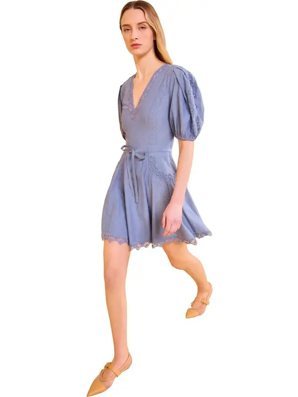 Ulla Johnson Camila Mini Dress - Chambray