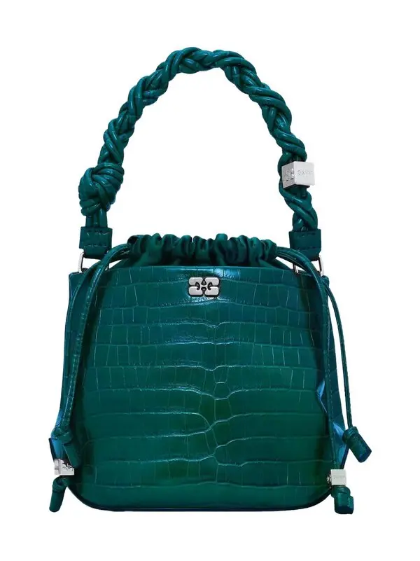 GANNI Bou Bucket Bag - Green
