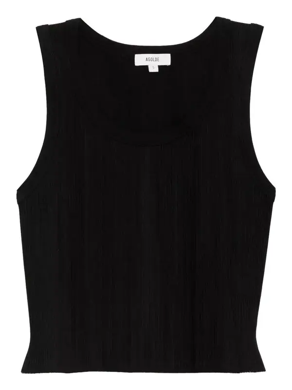 AGOLDE Ribbed Tank Top - Black