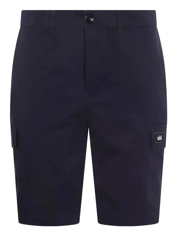 Add Cotton Cargo Shorts - Blue