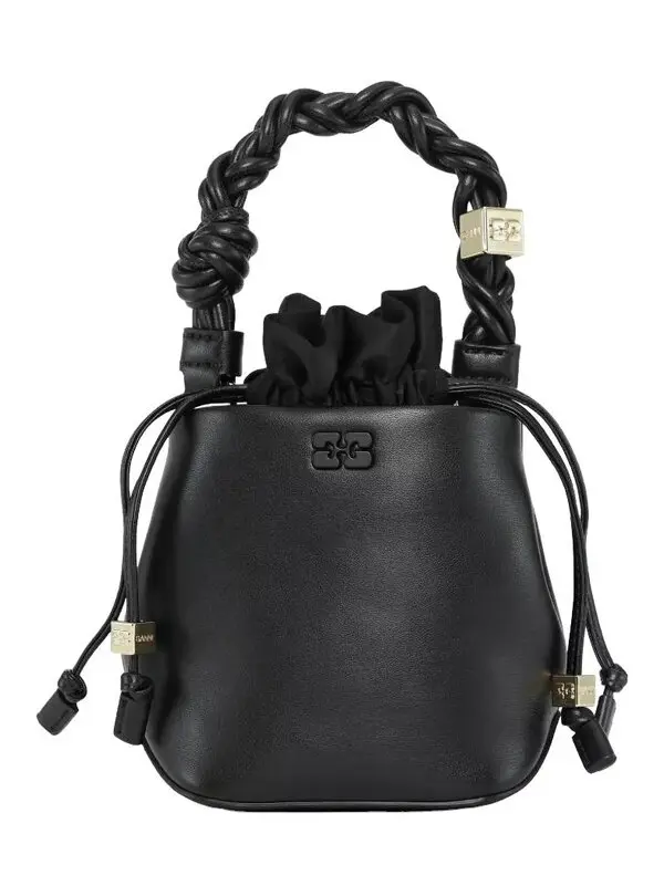 GANNI Mini Bucket Bag - Black