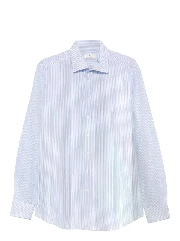 Scabal Cotton-linen Shirt - Blue