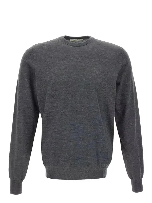 FILIPPO DE LAURENTIIS Merino Wool Crew Neck Sweater - Grey