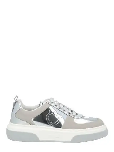 FERRAGAMO Light Calfskin Sneakers - Grey