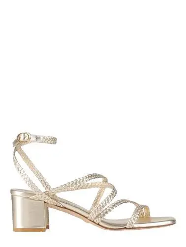 STUART WEITZMAN Leather Sandals - Gold