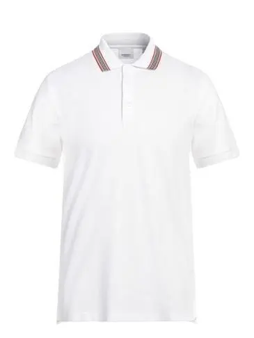 Burberry Polo Shirt Size Cotton, Elastane - White