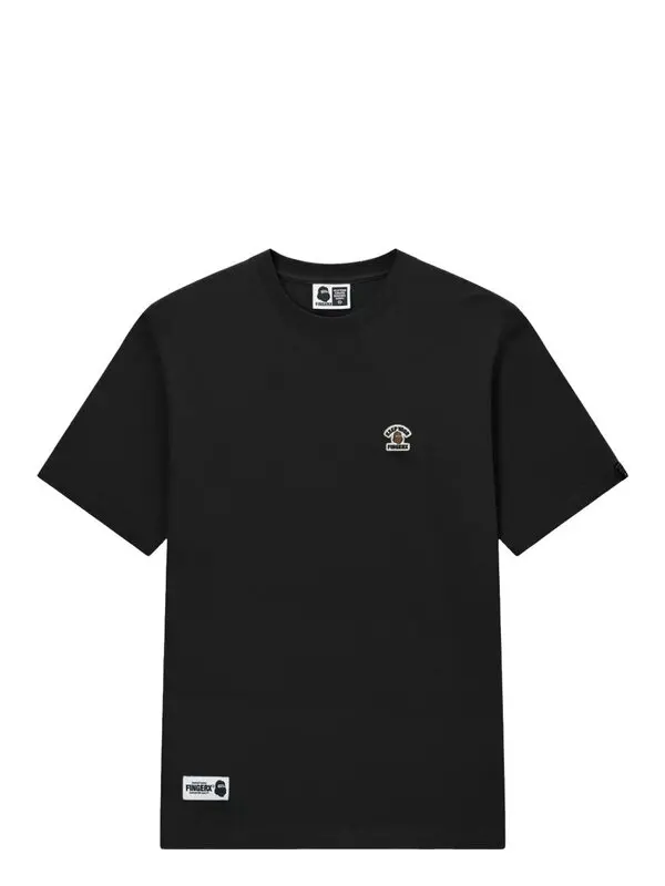 FINGERCROXX Logo-appliqué T-shirt - Black