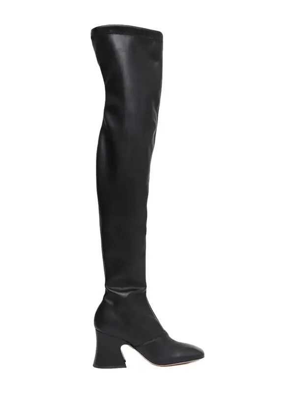 Chloé Leather Over-the-knee Heeled Boots - Black
