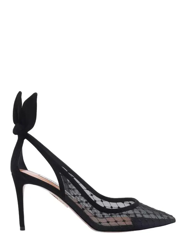 AQUAZZURA 85mm Mesh Pumps - Black