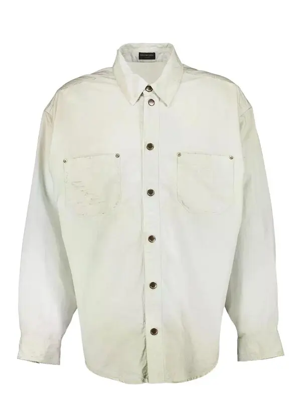 Balenciaga Two-pocket Button-up Shirt - White