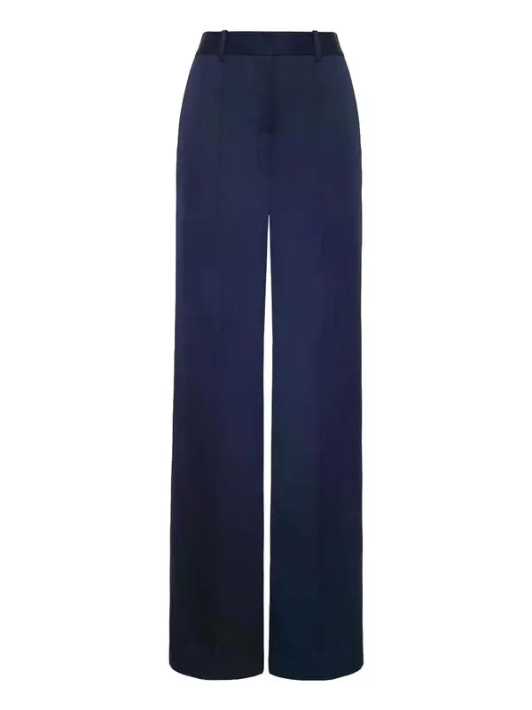 Adam Lippes Wool Tailored Trousers - Blue