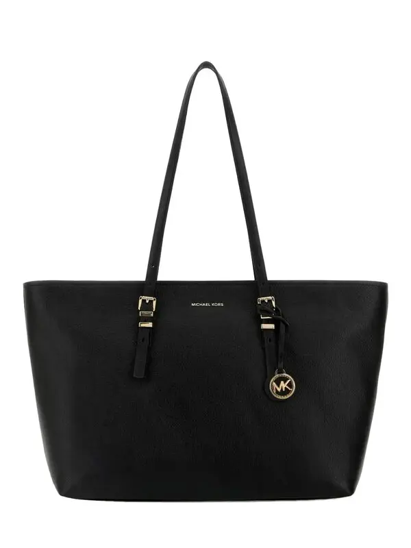 Michael Kors Logo-lettering Shoulder Bag - Black