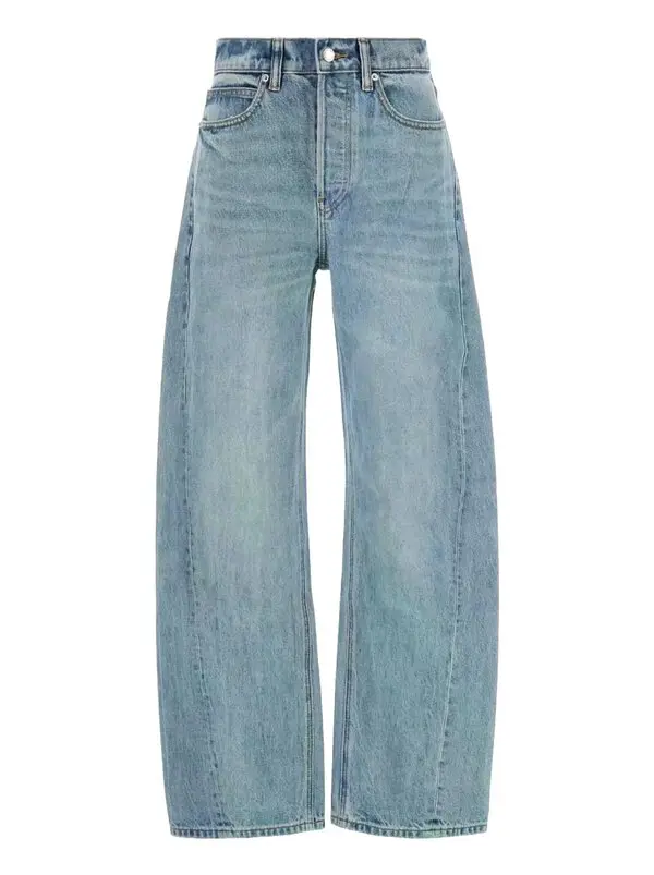 Alexander Wang Logo-patch Jeans - Blue