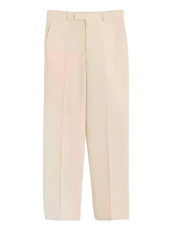 Valentino Garavani Wool Gabardine Trousers - Neutrals