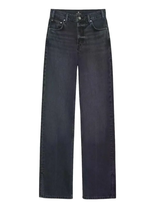ANINE BING Roy Mid-rise Boyfriend Jeans - Black