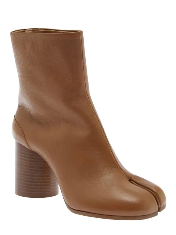 MAISON MARGIELA Tabi High Heel Ankle Boots - Brown