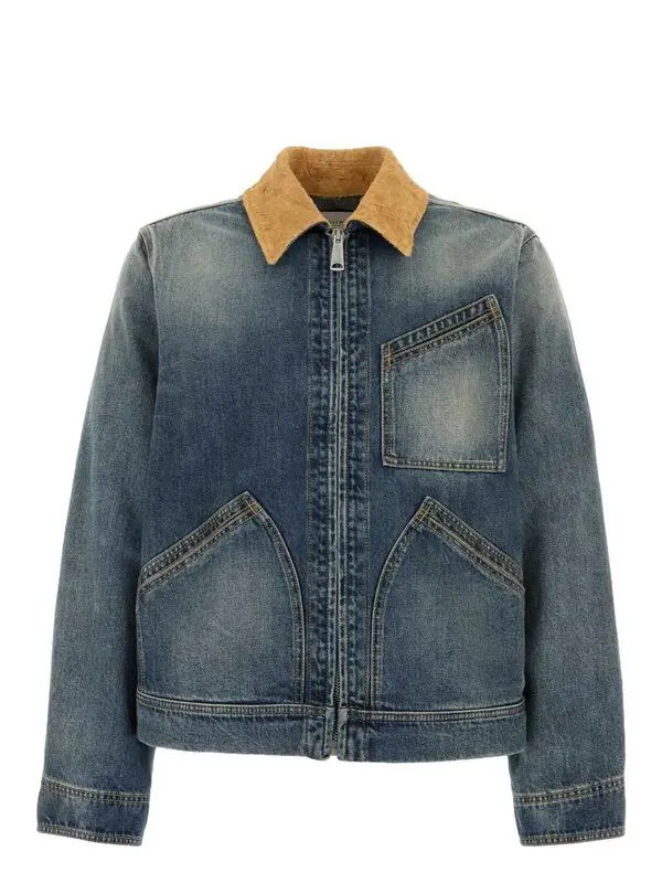 Alexander McQueen Denim Workwear Jacket - Bluewashedsand
