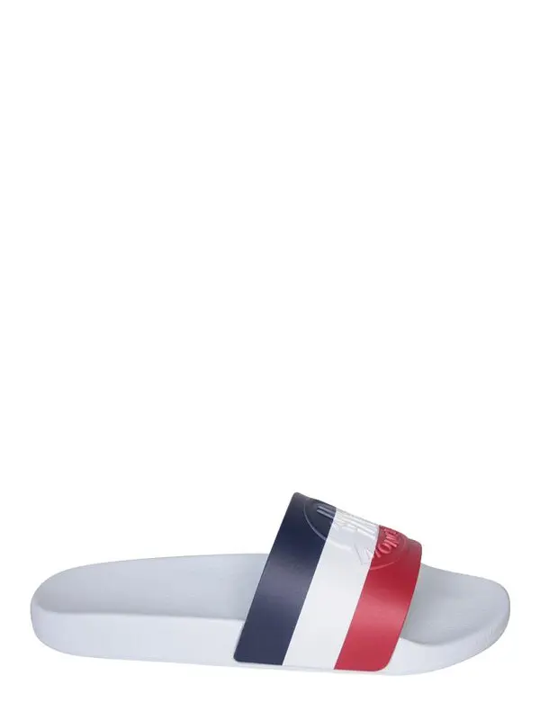 Moncler Rubber Slides - White