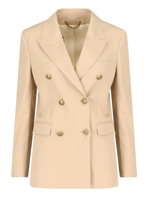 Golden Goose Virgin Wool Double-breasted Jacket - Beige