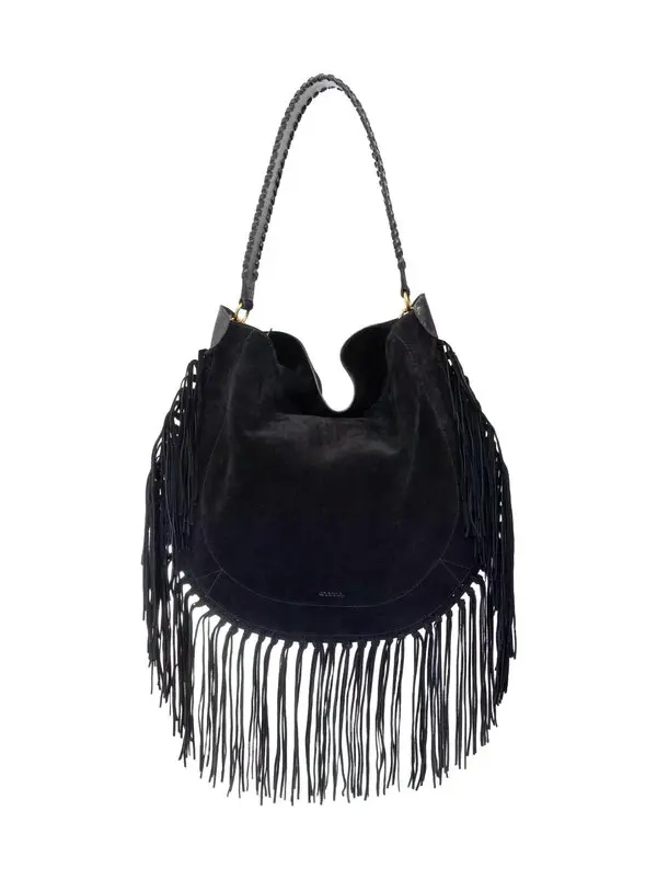 Isabel Marant Fringed Shoulder Bag - Black