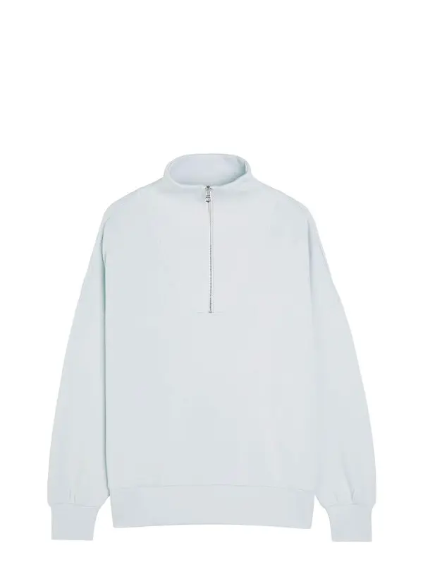 Varley Hawley Half-zip Sweatshirt - Light Grey