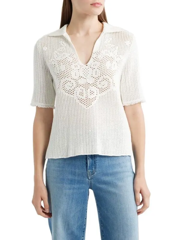 Kobi Halperin Lennon Open Stitch Sweater - Ivory