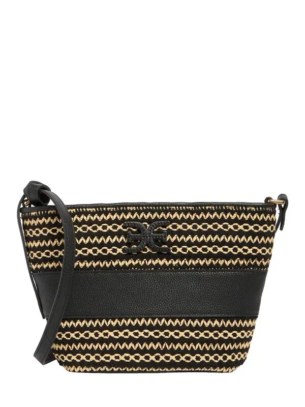Sam Edelman Khiara Espadrille Fan Crossbody Bag - Black