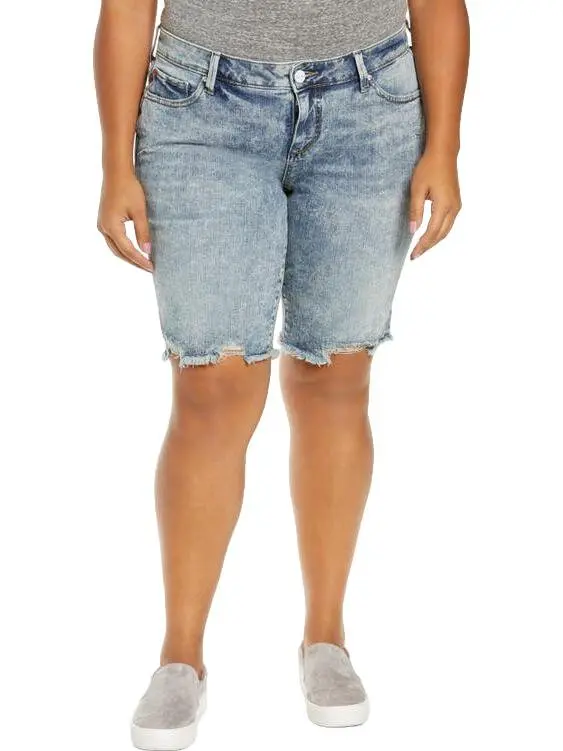 SLINK JEANS Cutoff Bermuda Shorts - Flo