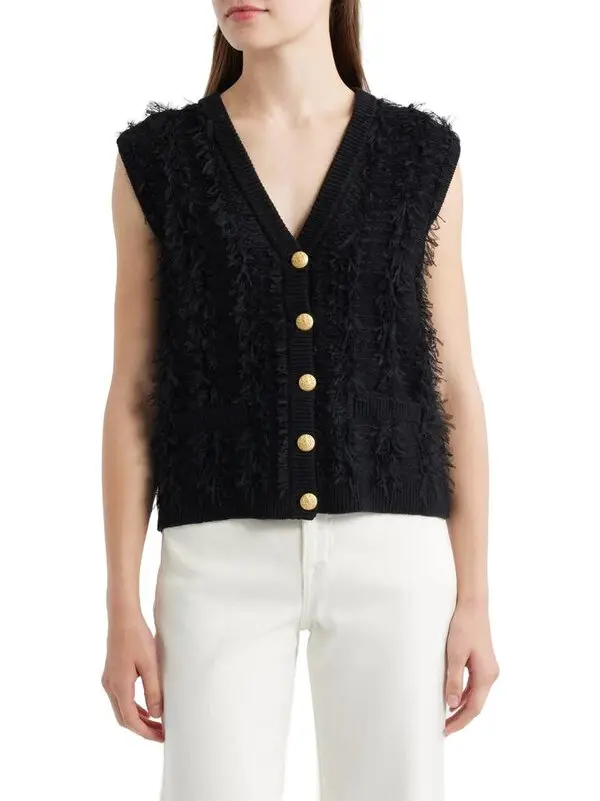 Kobi Halperin Tobias Sweater Vest - Black