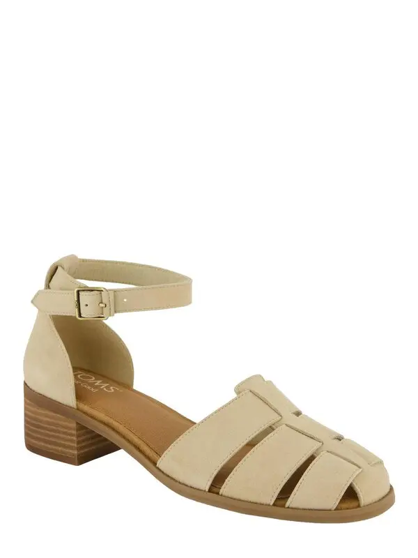 Toms Jaclyn Ankle Strap Fisherman Sandal - Light Beige
