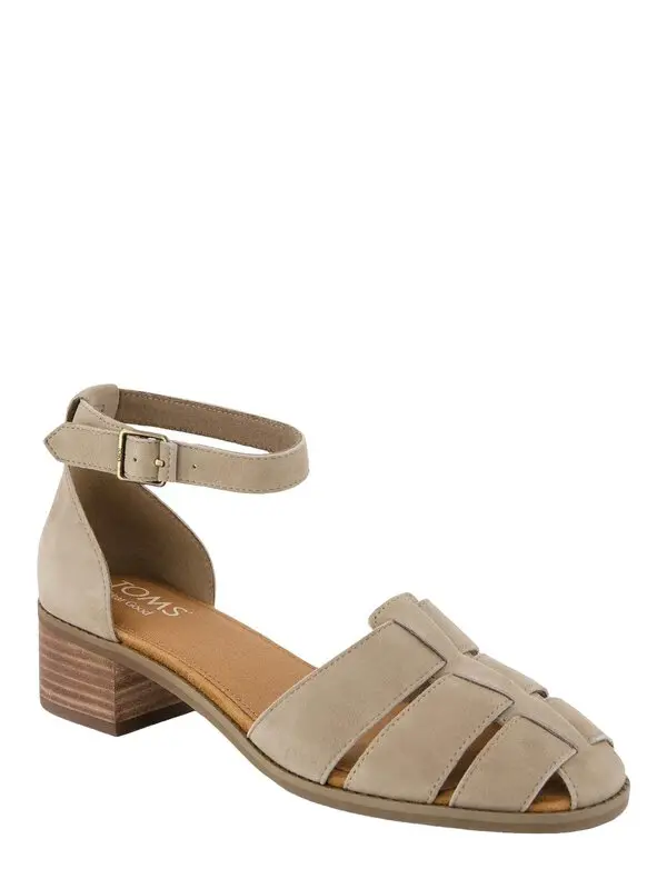 Toms Jaclyn Ankle Strap Fisherman Sandal - Medium Beige
