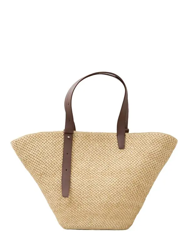 Lié Studio Large Bianca Raffia Tote - Natural