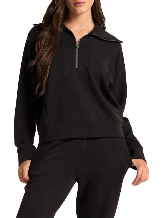 Matty M. Farrah Half Zip - Black