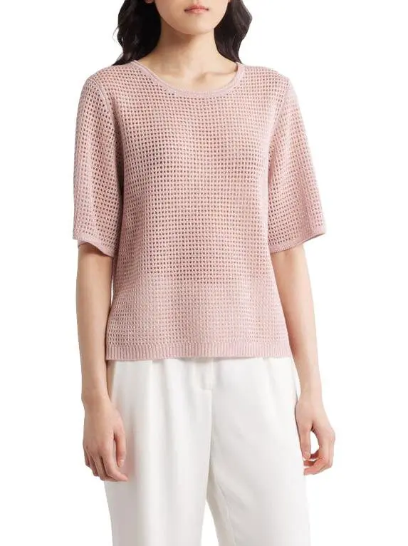 Kobi Halperin Beck Open Stitch Sweater - Pink