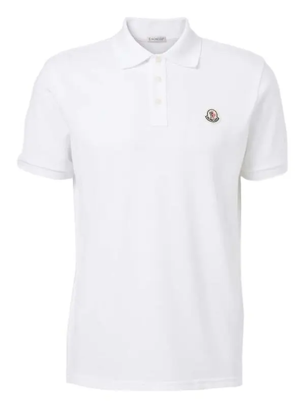 Moncler Cotton Polo Shirt - White