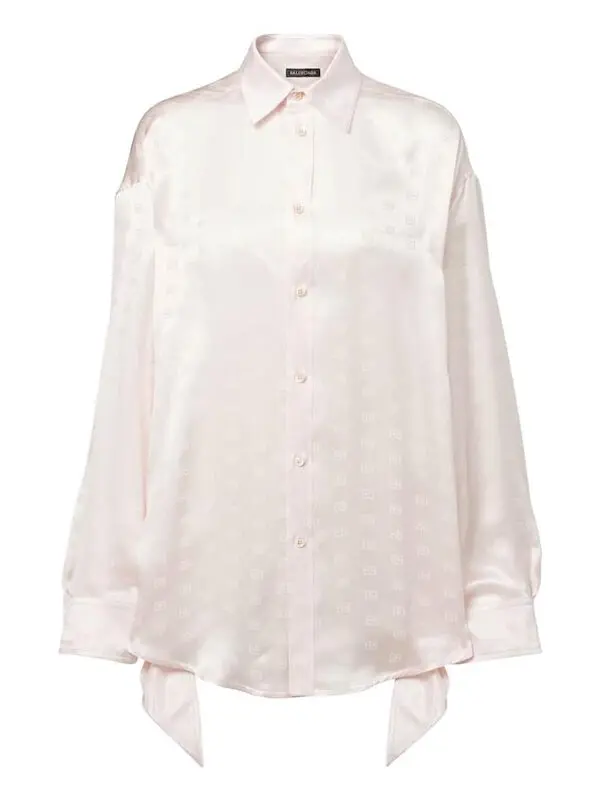Balenciaga Silk Satin Shirt - Pink