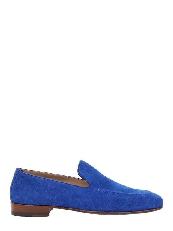Manolo Blahnik Truro Suede Loafers - Blue