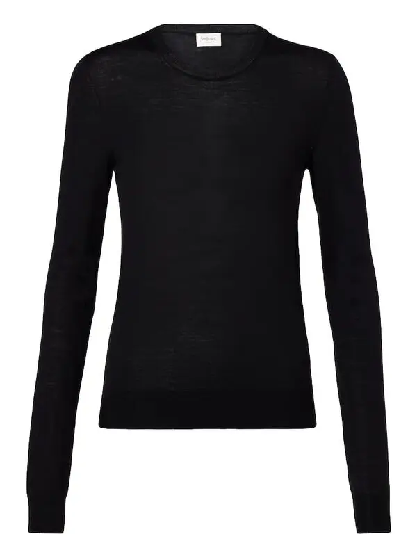 Saint Laurent Wool Sweater - Black