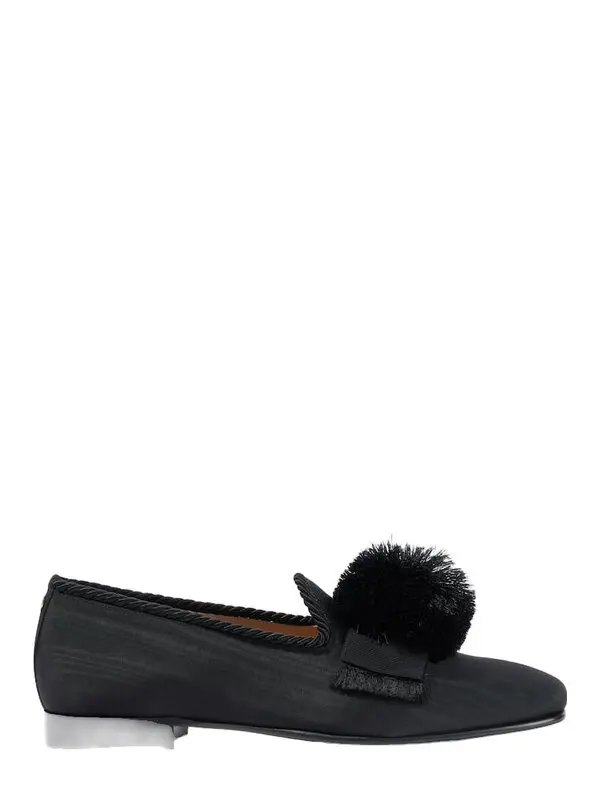 Valentino Garavani Bowow Grosgrain Loafers - Black