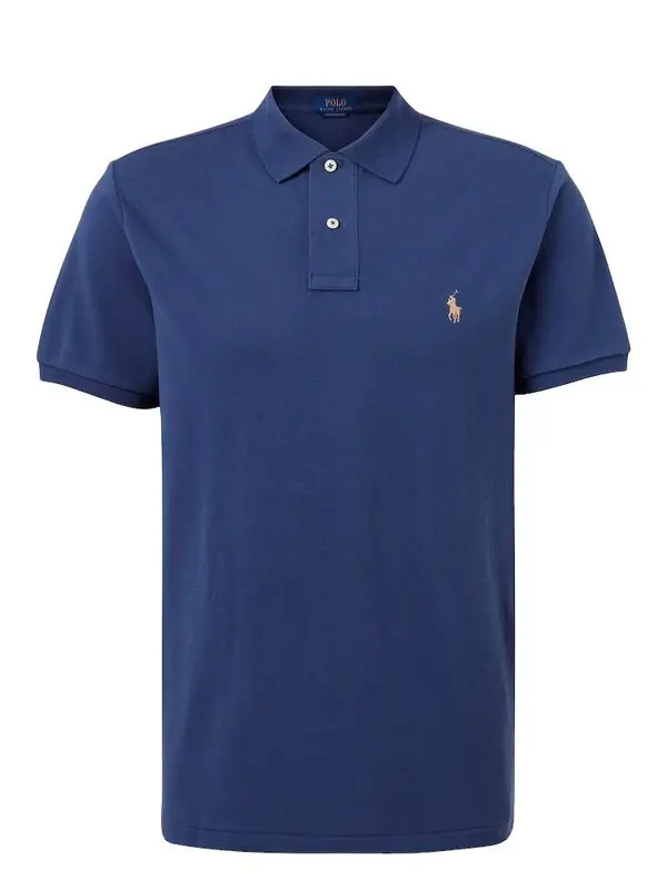 Polo Ralph Lauren Cotton Piqué Polo Shirt - Blue