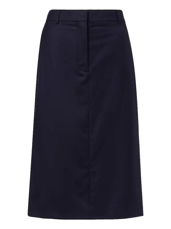 Stella McCartney Wool Pencil Skirt - Blue
