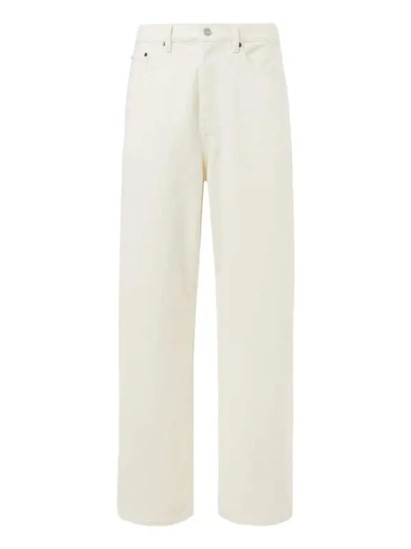 FRAME Baggy High-rise Wide-leg Jeans - White