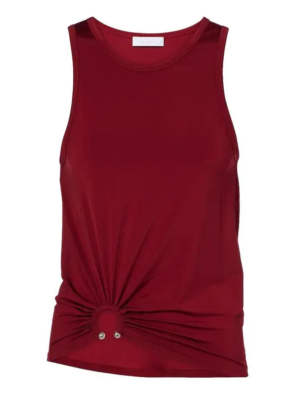 Rabanne Jersey Tank Top - Red