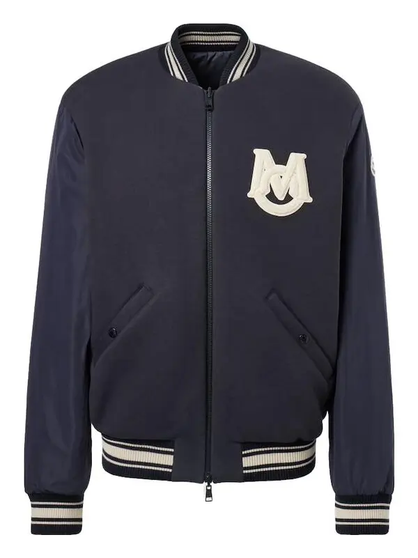 Moncler Vennes Cotton Varsity Jacket - Blue