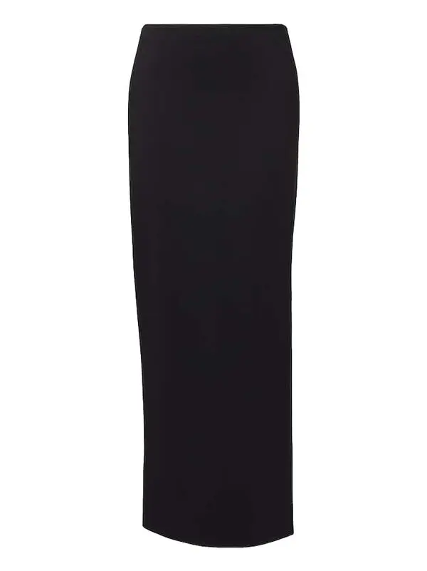 Khaite Lilth Crêpe Jersey Pencil Skirt - Black
