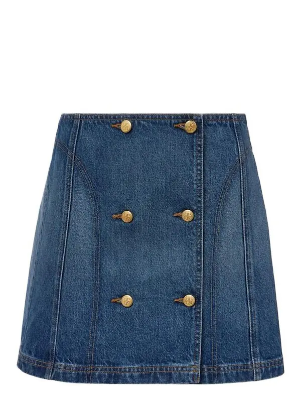 Ulla Johnson Clara Denim Mini Skirt - Blue