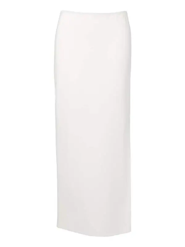Khaite Lilth Crêpe Jersey Pencil Skirt - White
