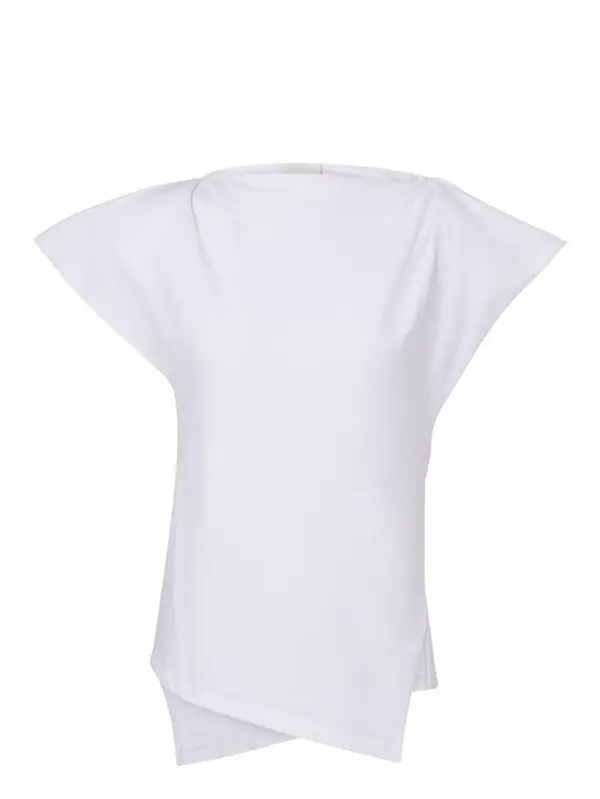 Isabel Marant Sebani Asymmetric T-shirt - White
