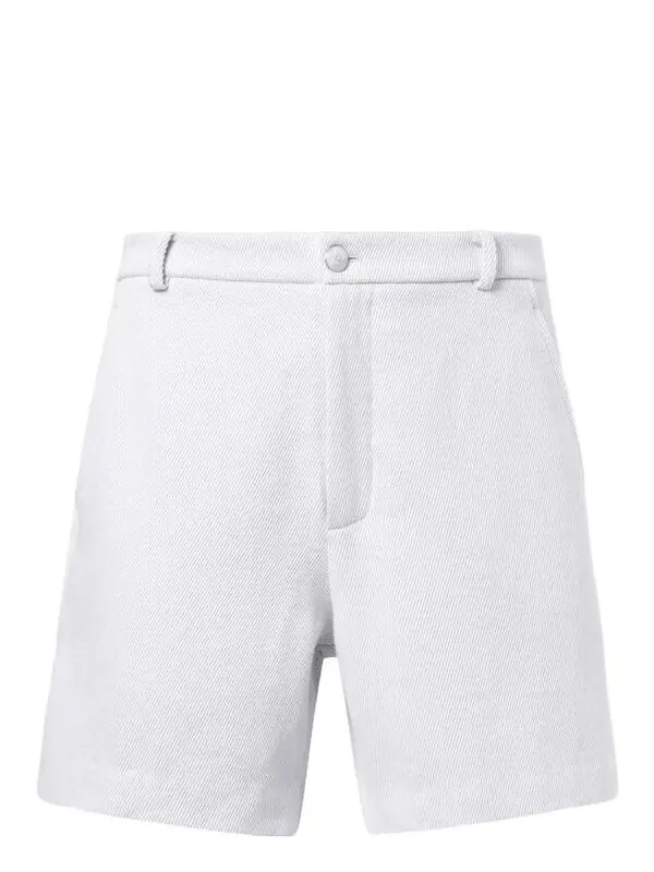 GOD'S TRUE CASHMERE Explorer Cashmere And Cotton Denim Shorts - White